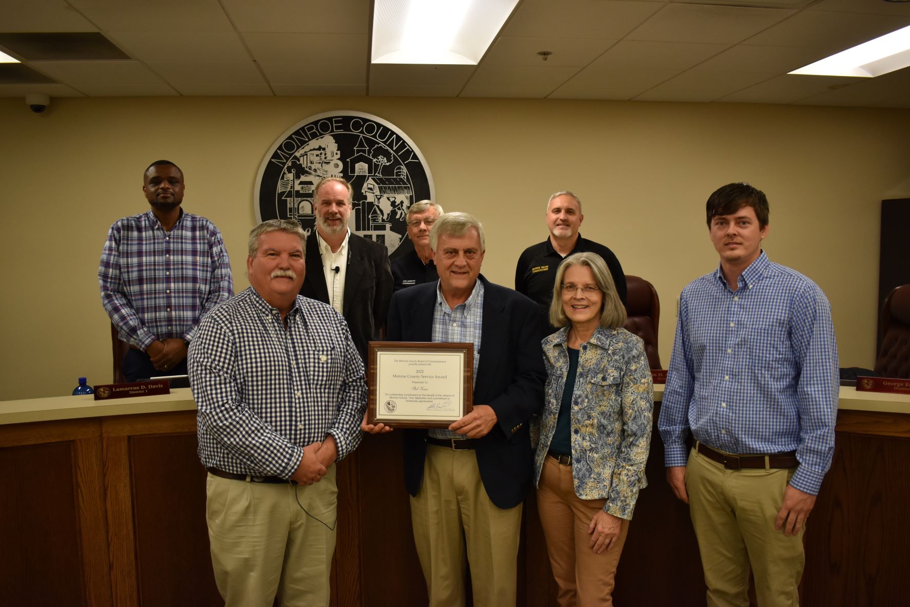 Commissioners Present Service Awards to Stroud, Ham, Phillips, Morgan ...