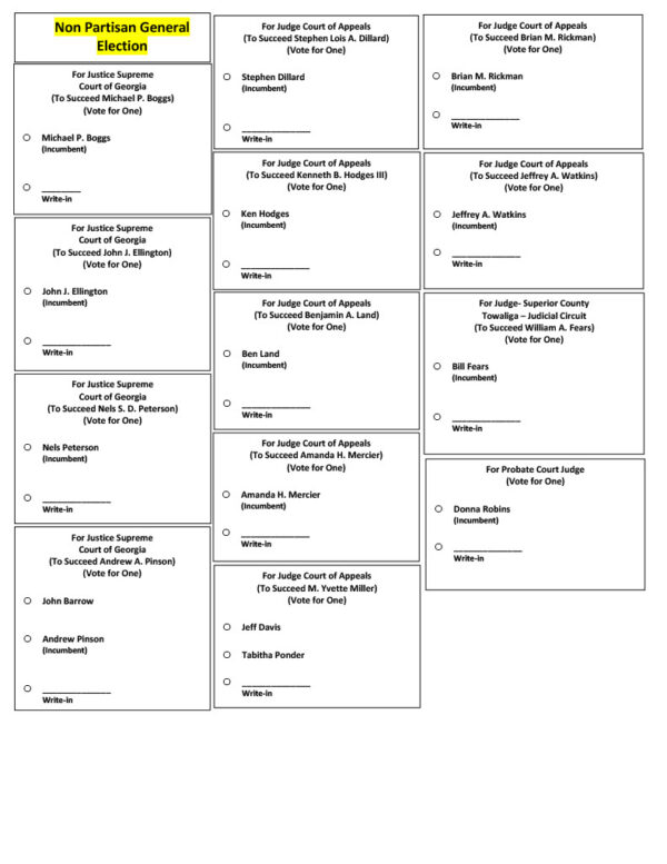 Democratic Sample Ballot for the May 21, 2024 Primary Election – Monroe ...