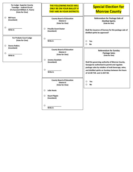 Non-Partisan Sample Ballot for the May 21, 2024 Primary Election ...