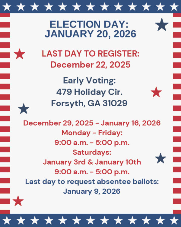 Early Voting for Jan. 20, 2026 Special Election to Begin on Monday, Dec ...