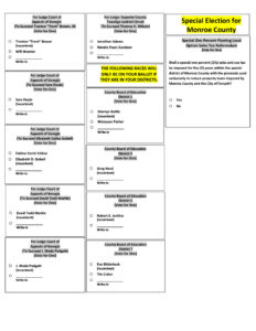 Republican Party Sample Ballot for the May 19, 2026 Election – Monroe ...